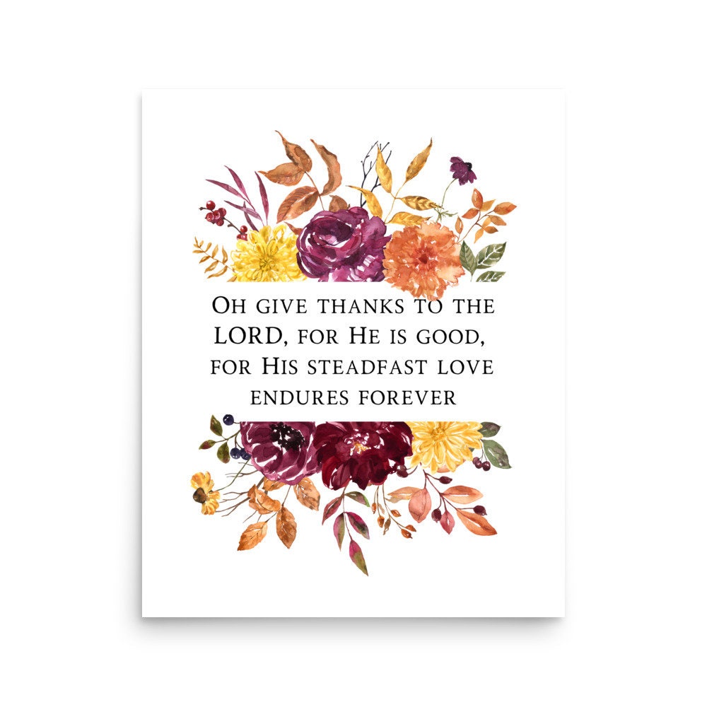 Fall Bible Verse Wall Art | Bible Verse Sign | Christian Wall Art ...