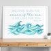 Nautical Scripture Wall Art, Mightier Than the Waves of the Sea is His ...