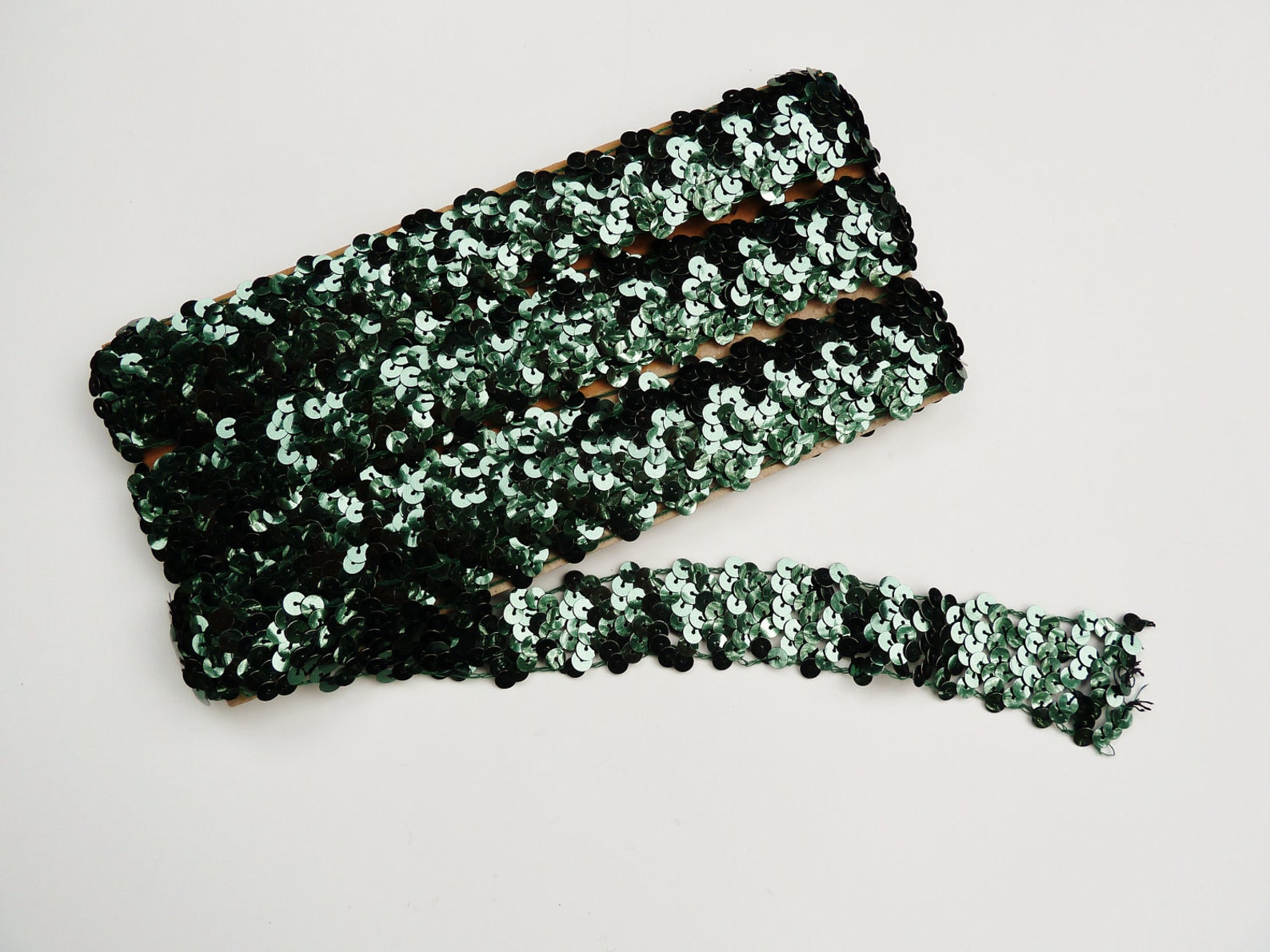Forest Green Stretch Sequin Tape - Etsy