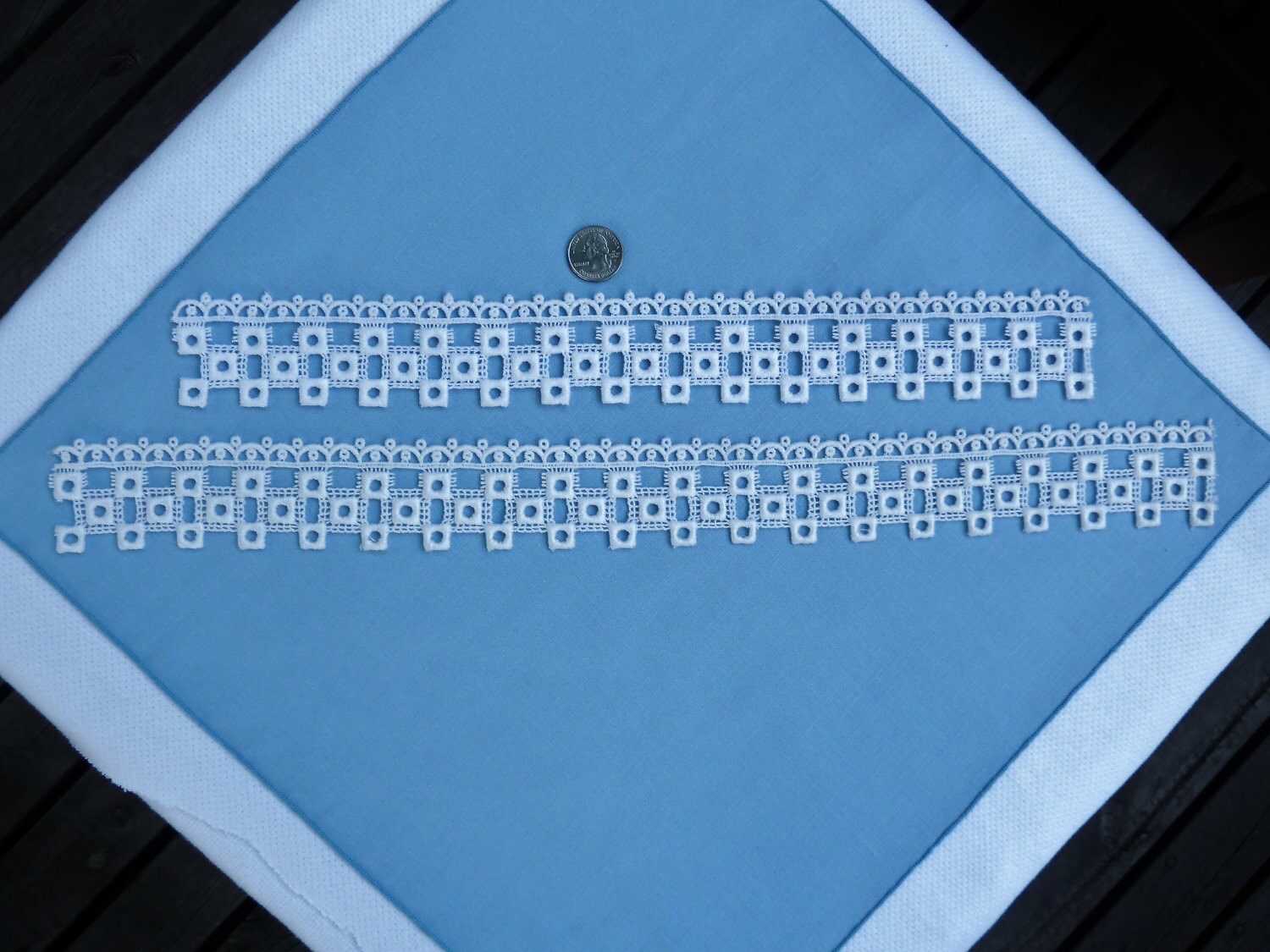 White Geometric Square Lace Trim - Etsy