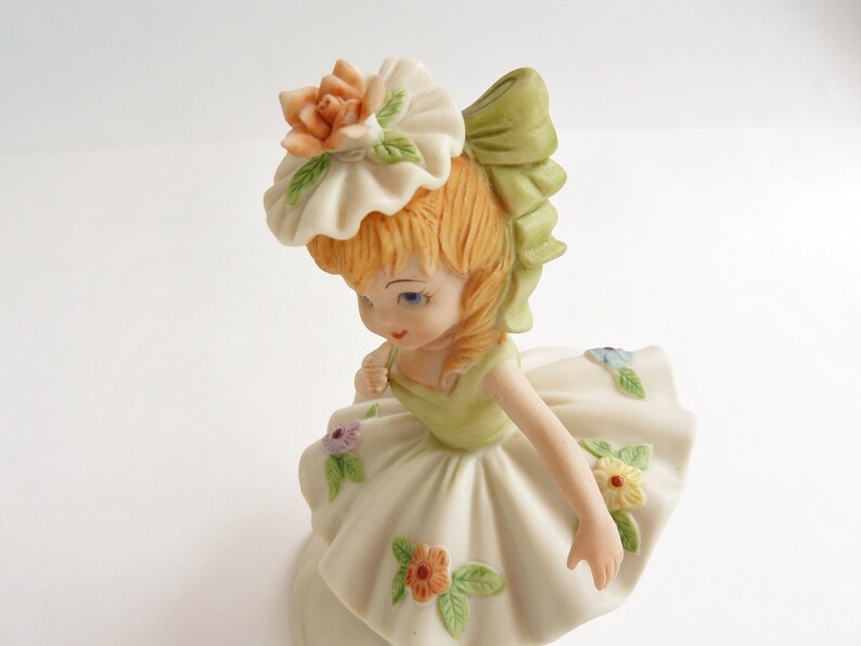 Fairy Pixie Irish Ginger Lefton Bloomer Girl Figurine Handpainted ...