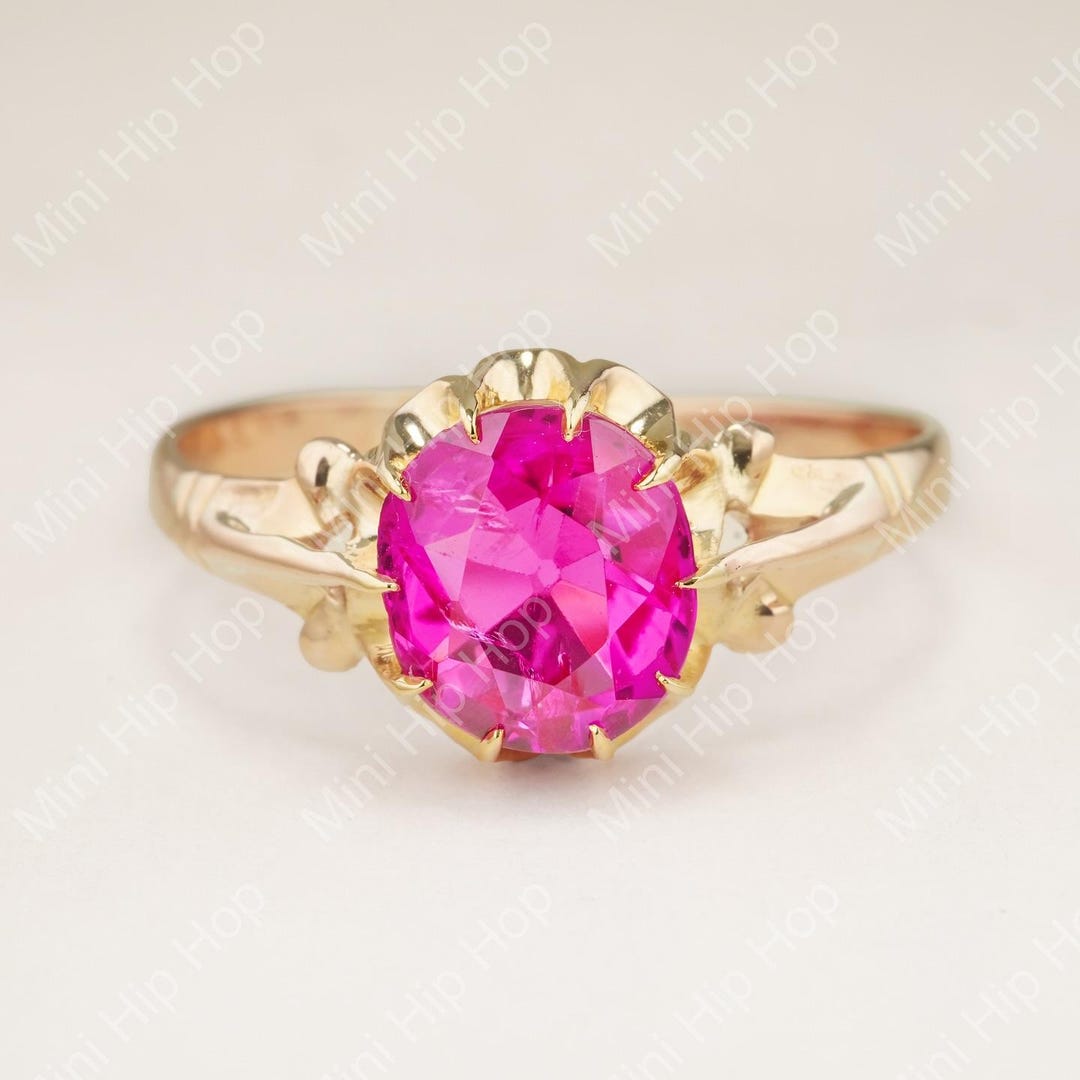 Oval Ruby Anniversary Ring, 925 Sterling Silver - Etsy