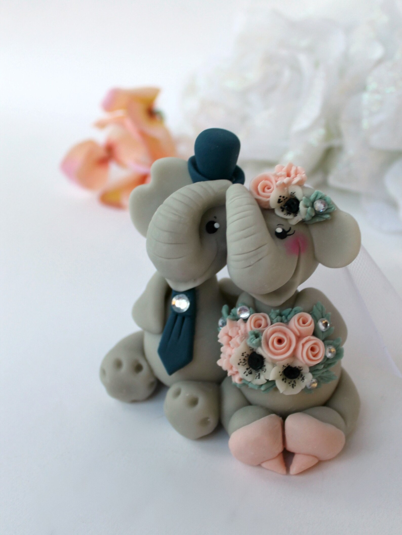 Elephant Wedding, Cake Topper, Wedding Party Gift, Unique Wedding Cake ...