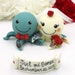Octopus Wedding Cake Topper Figurines Tattooed Rockabilly - Etsy