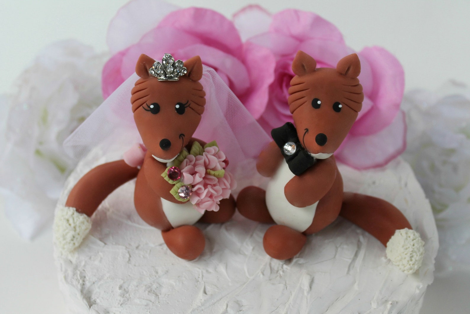 Fox Cake Topper Woodland Animal Rustic Wedding Cake Topper - Etsy