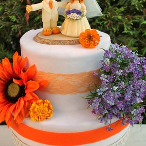 Unique Cake Topper, Scarecrow Wedding Cake Topper, Fall Cake Topper ...