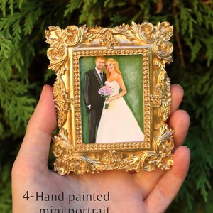 Wedding Shadow Box With Miniature Dress, Cake and Bouquet Replica ...