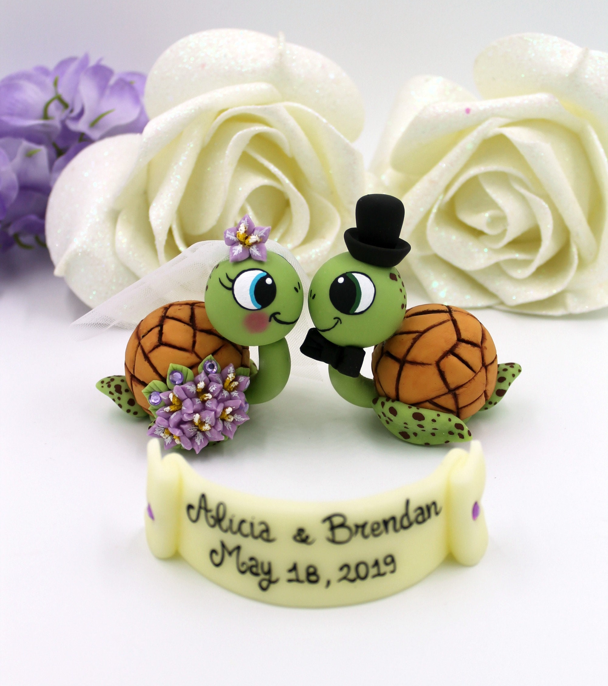 Unique Wedding Cake Topper, Sea Turtle Cake Topper, Destination Beach ...