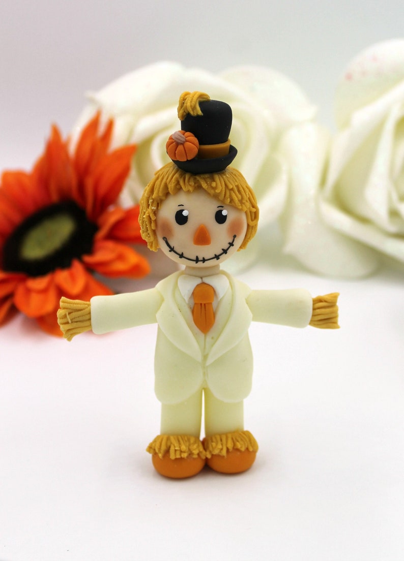 Unique Cake Topper Scarecrow Wedding Cake Topper Fall Cake - Etsy