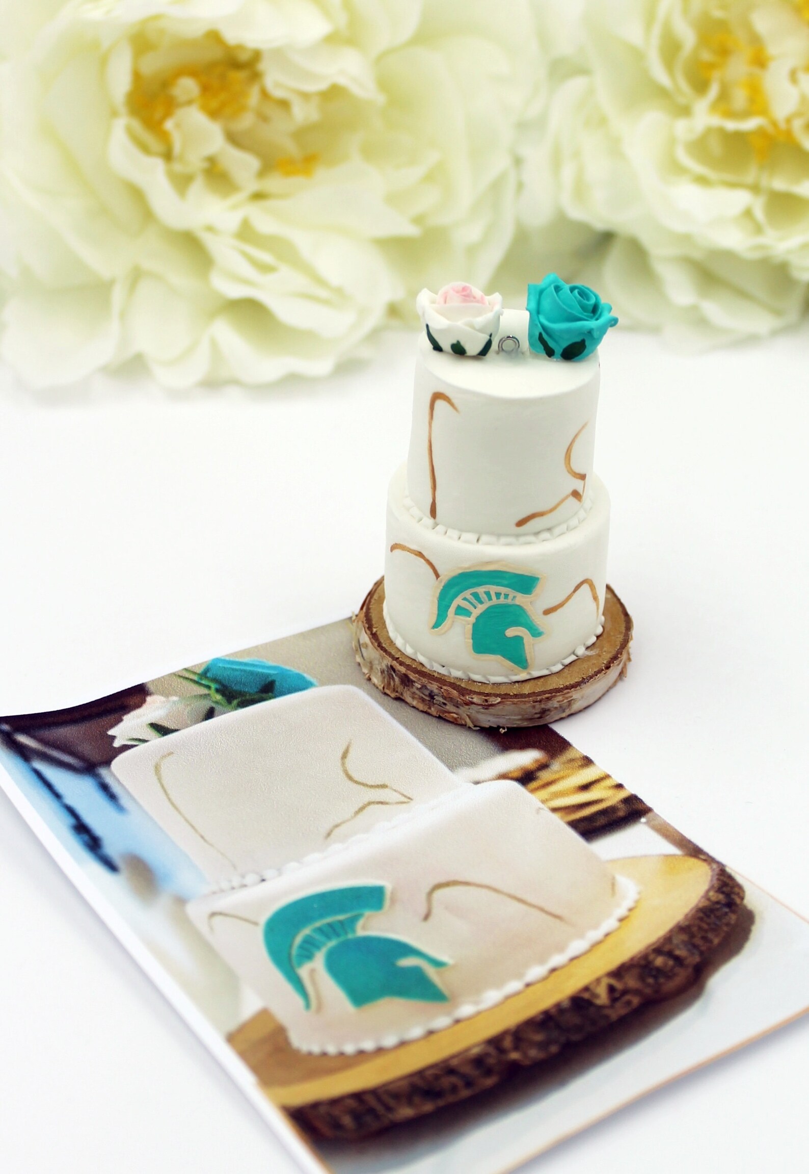 Custom Cake Replica Wedding Cake Replica Ornament Geode Mini | Etsy