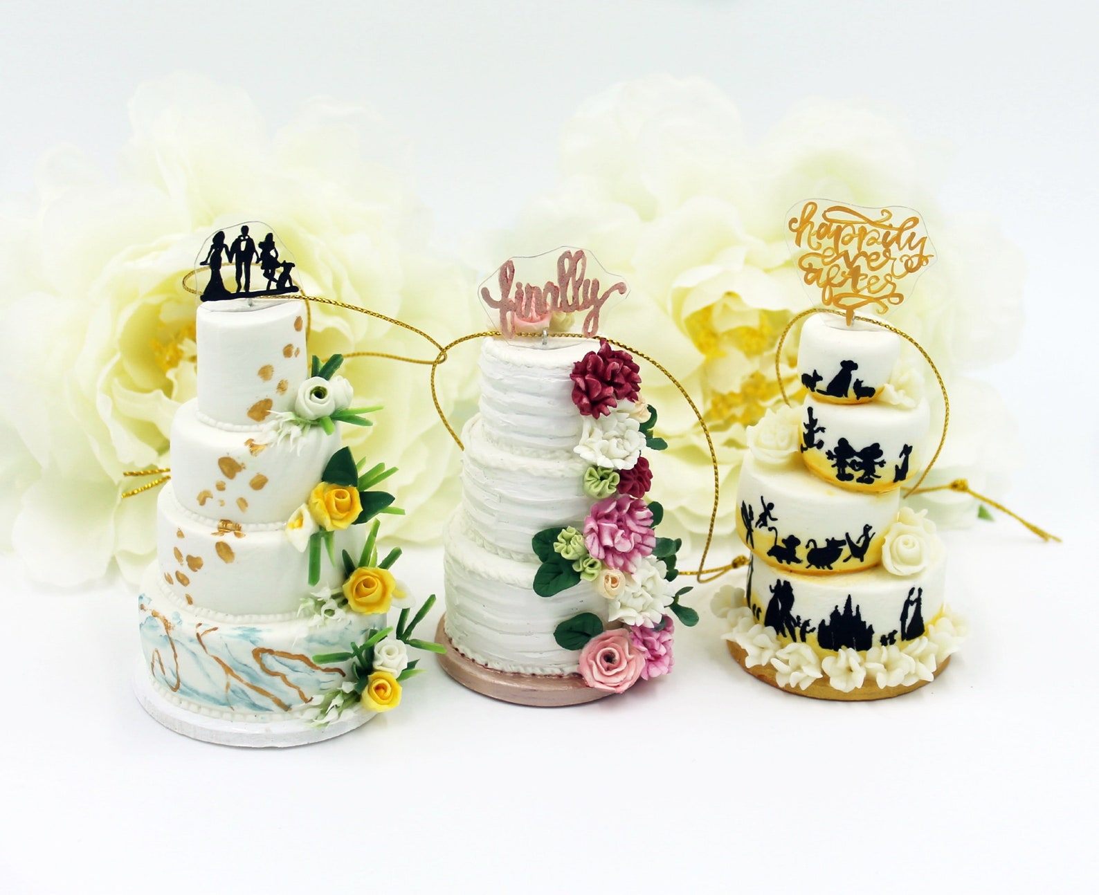 Miniature Wedding Cake Cake Replica Newlywed Married Wedding - Etsy
