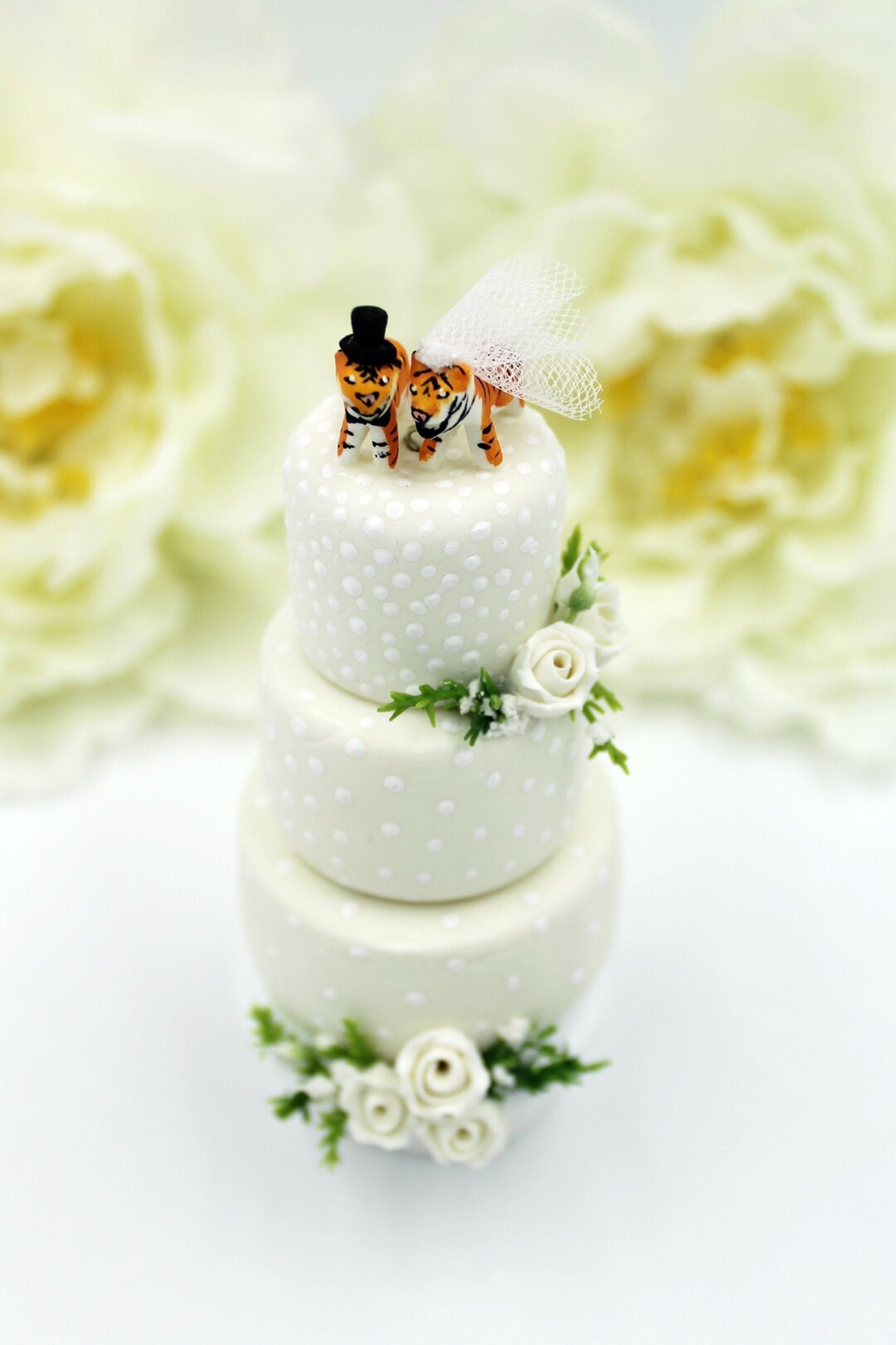 Wedding Cake Replica Christmas Ornament, 1st Anniversary Newlywed ...