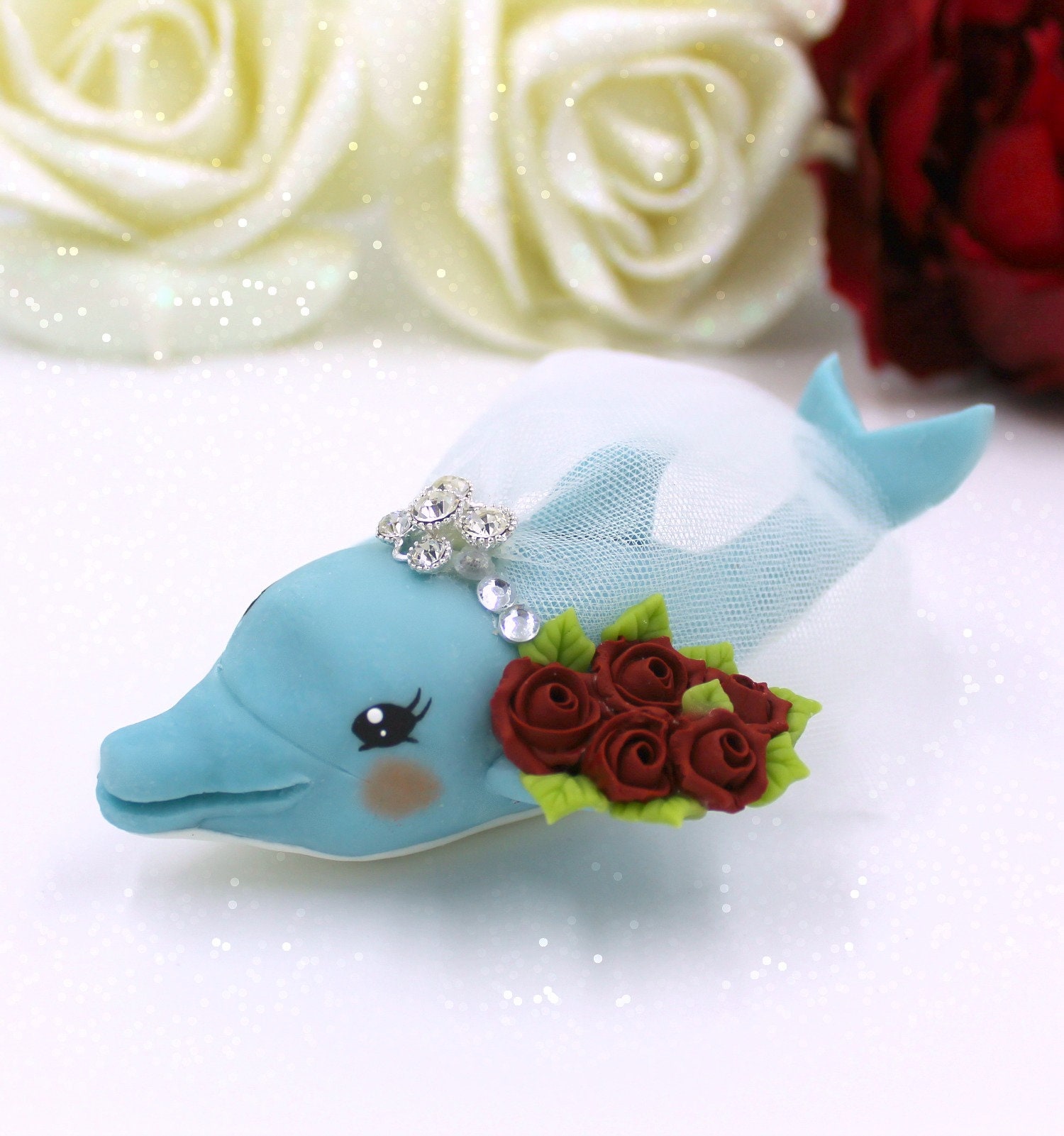 Dolphin cake topper sea turtle cake topper wedding cake | Etsy