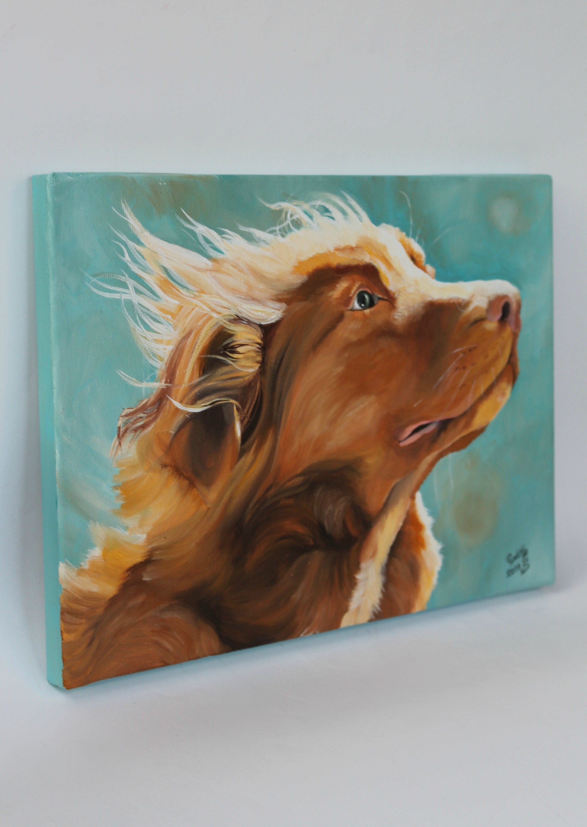 Dog portrait custom pet portrait pet painting pet memorial | Etsy