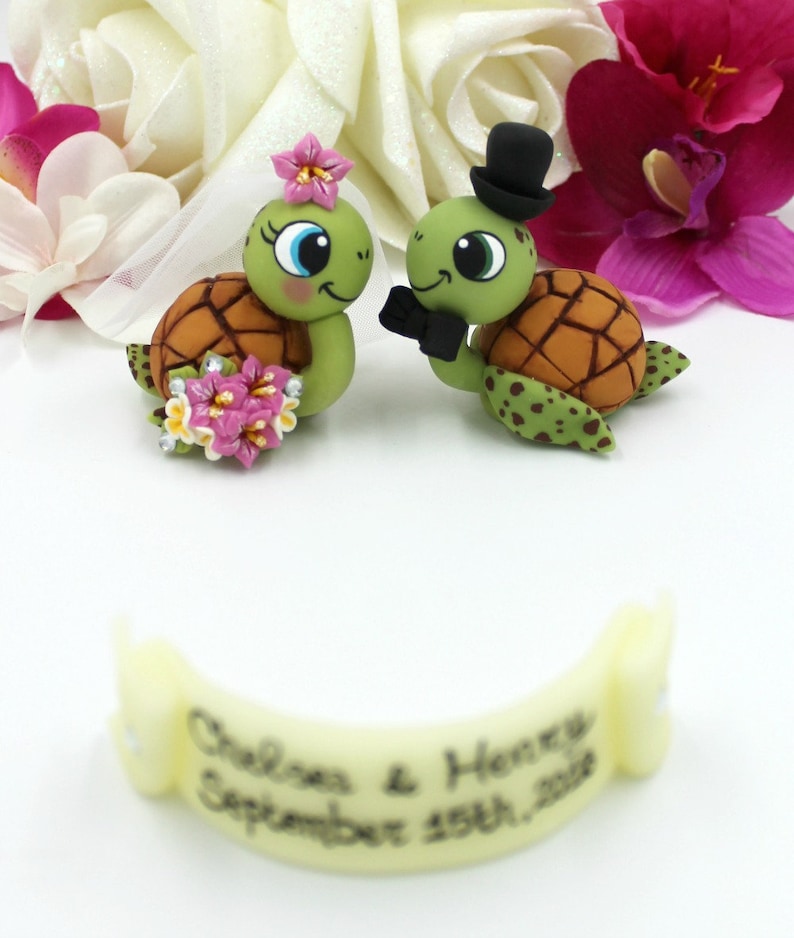 Sea Turtle Cake Topper Wedding Custom Cake Topper Sea Animal | Etsy UK