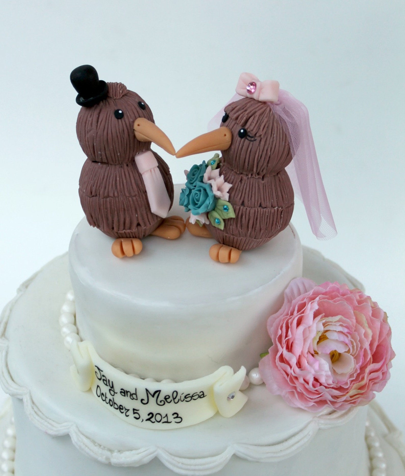 Custom Wedding Cake Topper Kiwi Bird Cake Topper Love Birds | Etsy