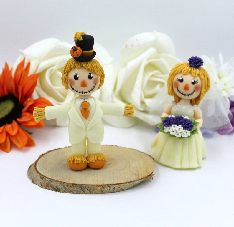 Unique Cake Topper Scarecrow Wedding Cake Topper Fall Cake - Etsy