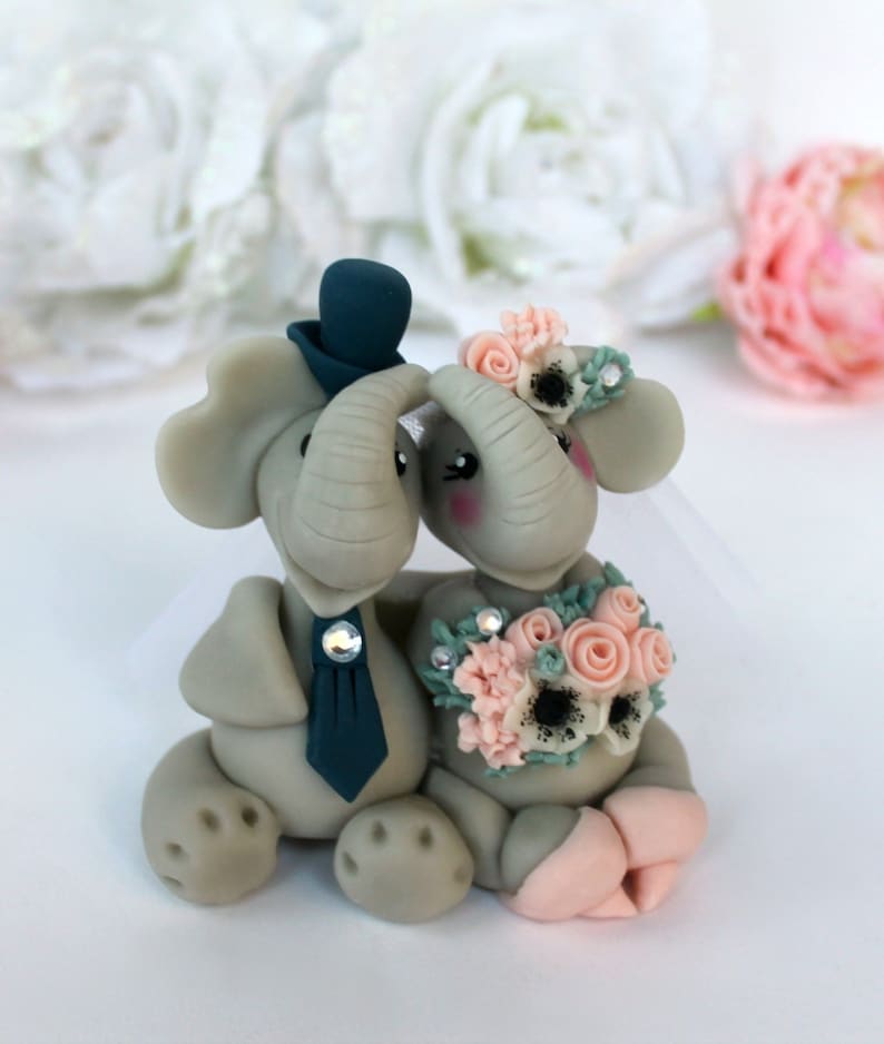 Elephant Wedding, Cake Topper, Wedding Party Gift, Unique Wedding Cake ...