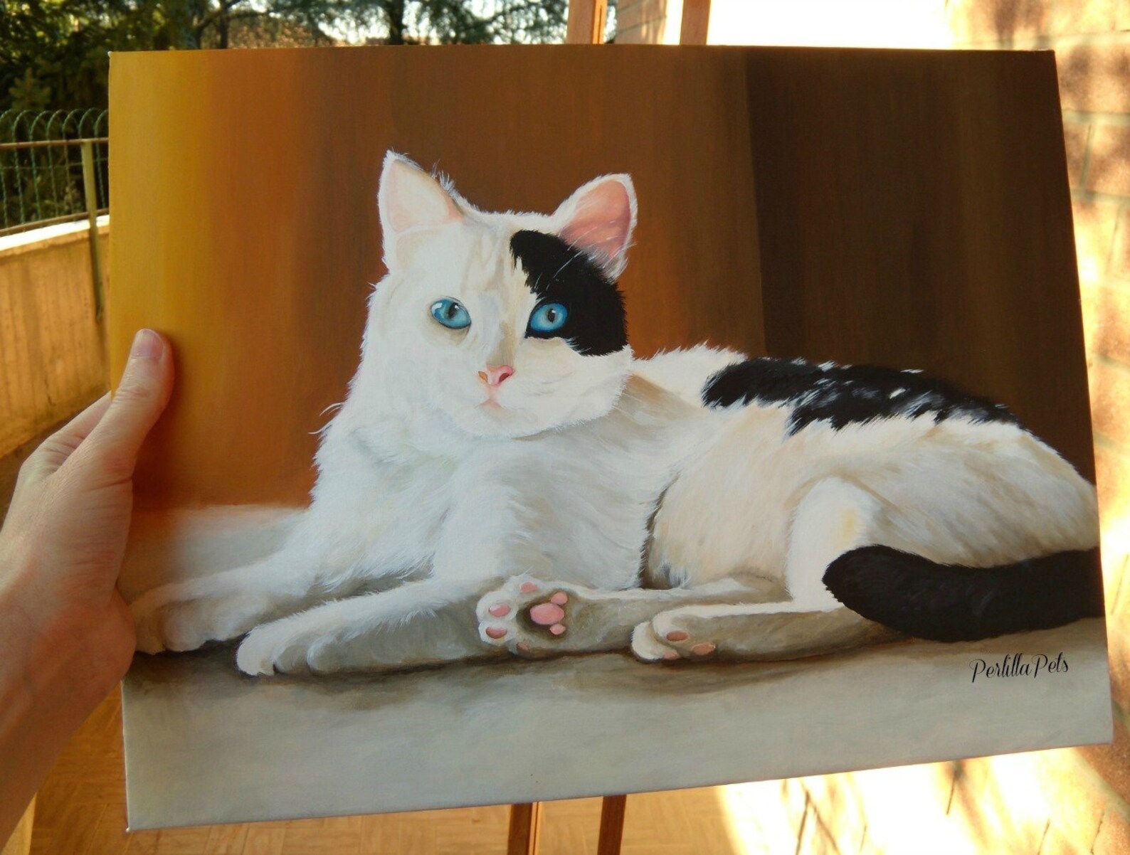 Custom Cat Portrait From Photo Custom Cat Painting Cat Lover - Etsy