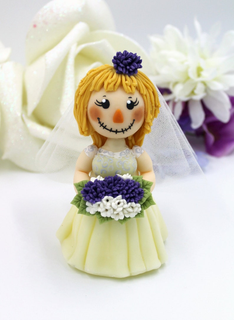 Unique cake topper scarecrow wedding cake topper fall cake | Etsy