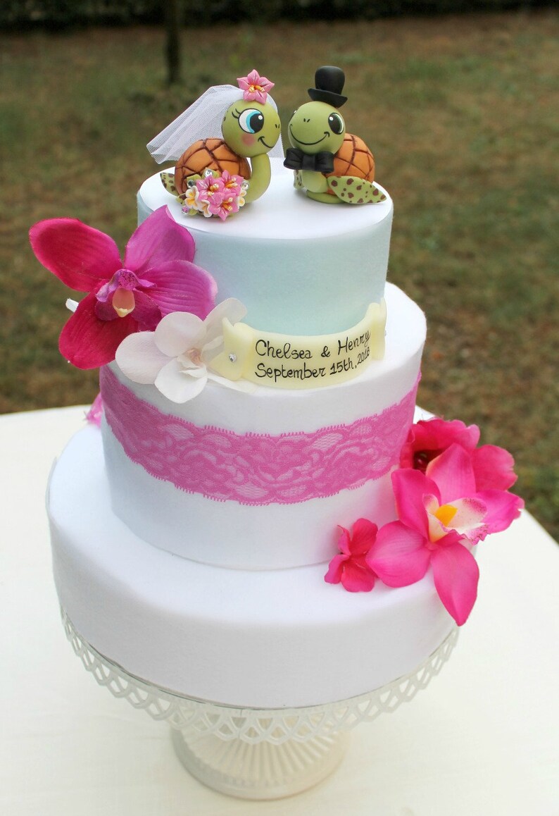 Sea Turtle Cake Topper Wedding Custom Cake Topper Sea Animal | Etsy