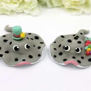 Beach Wedding Cake Topper, Stingray Fish Cute Nautical Cake Topper ...