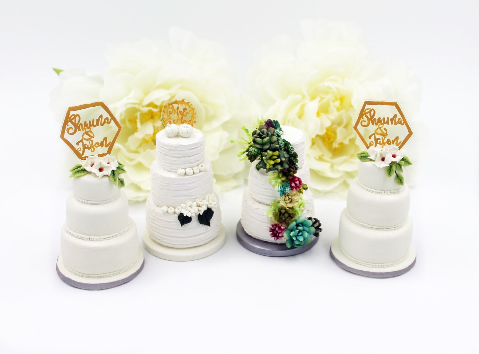 Miniature Wedding Cake Cake Replica Newlywed Married Wedding - Etsy