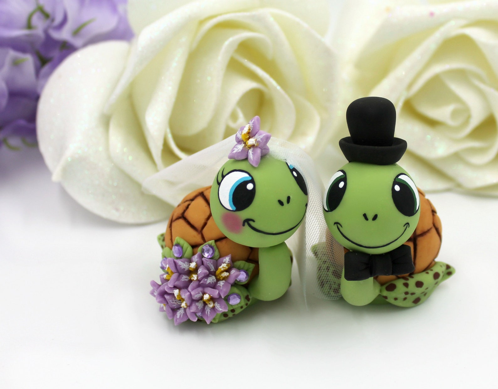 Turtle Cake Topper Wedding Cake Topper Personalized Custom - Etsy