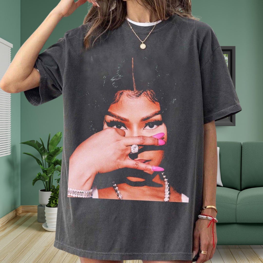 Nicki Minaj Inspired Graphic T-shirt | Barbz Aesthetic Rap Tee | Hip ...