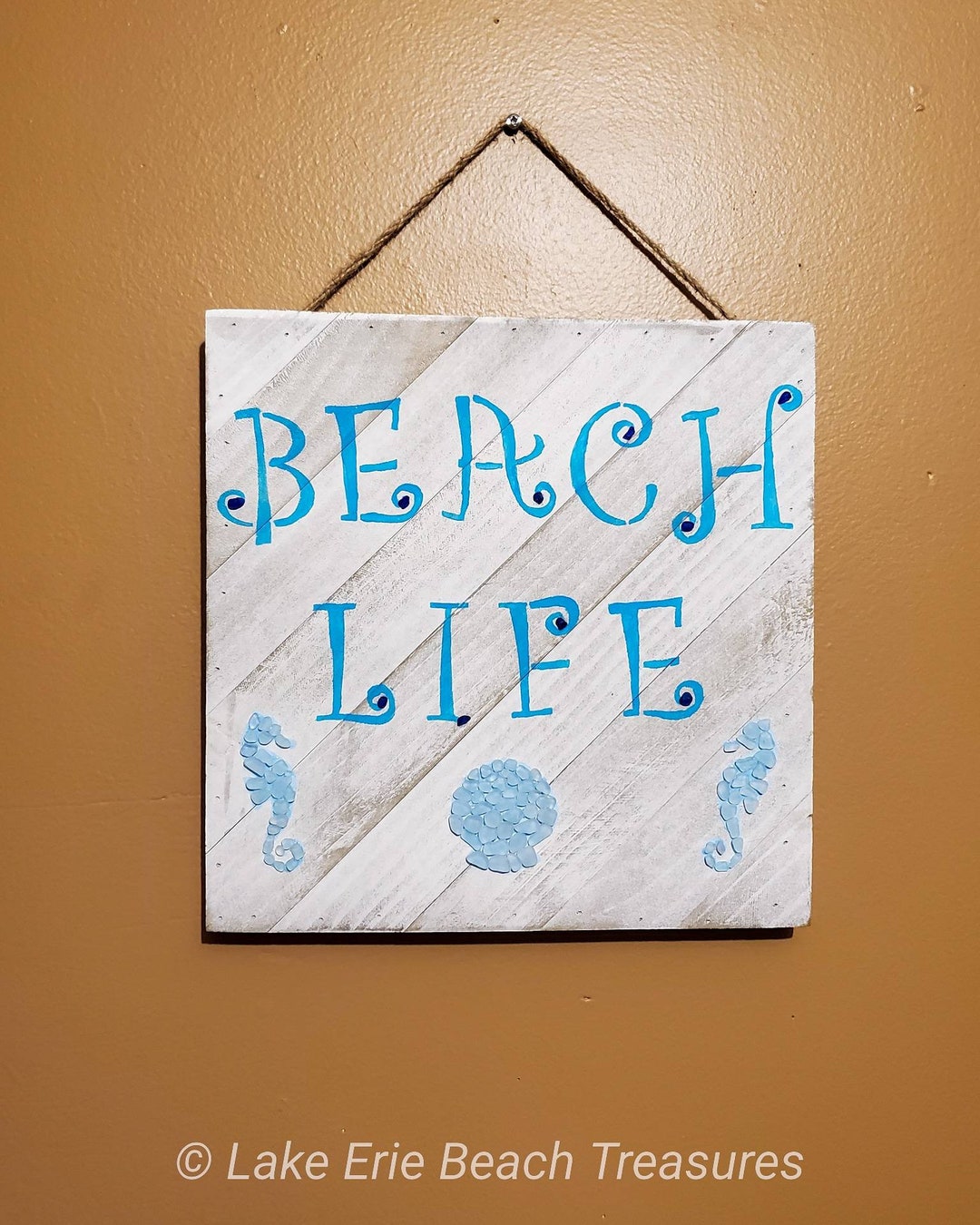 Madera Beach Life Sign 12x12 - Etsy España