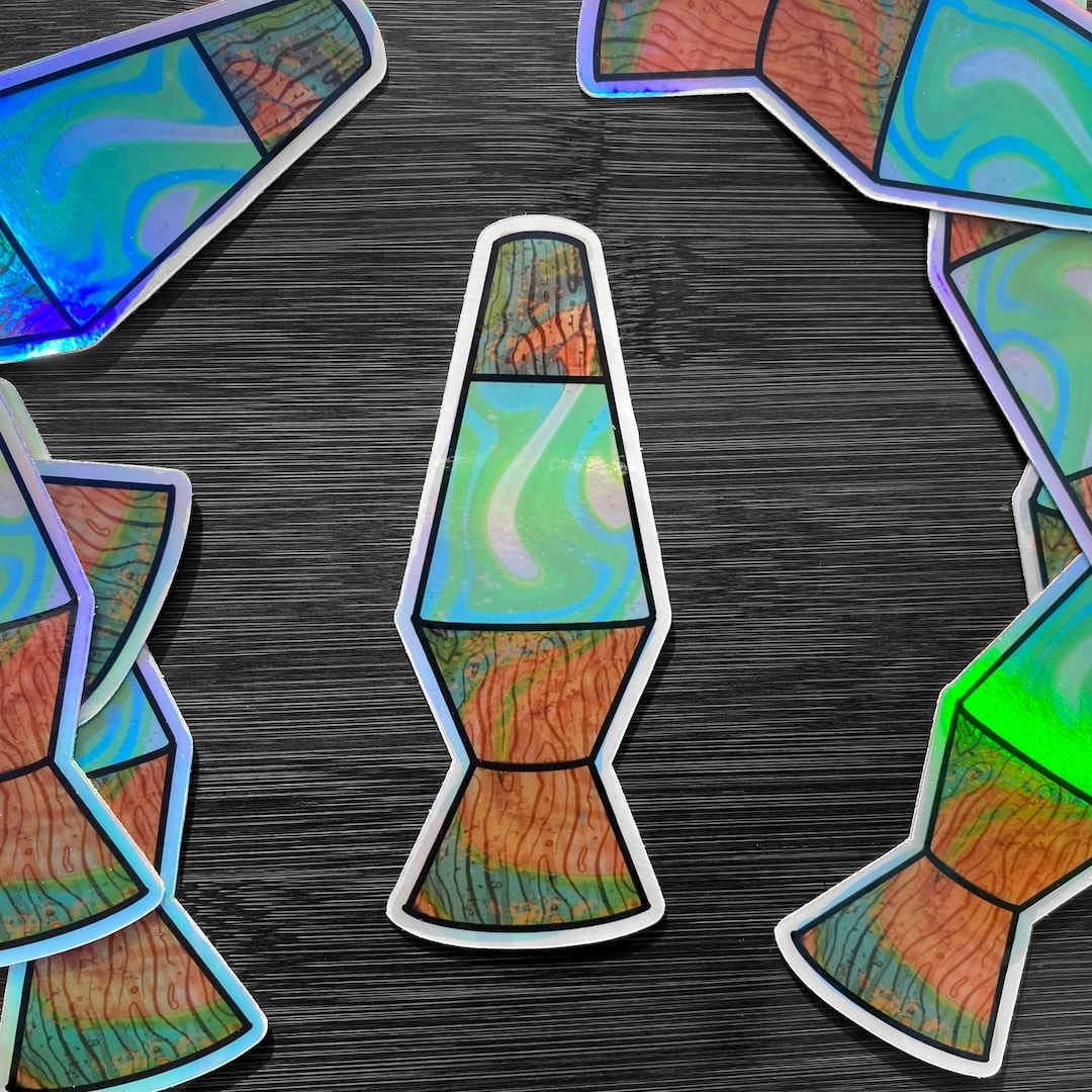 Holographic Lava Lamp Sticker - Etsy