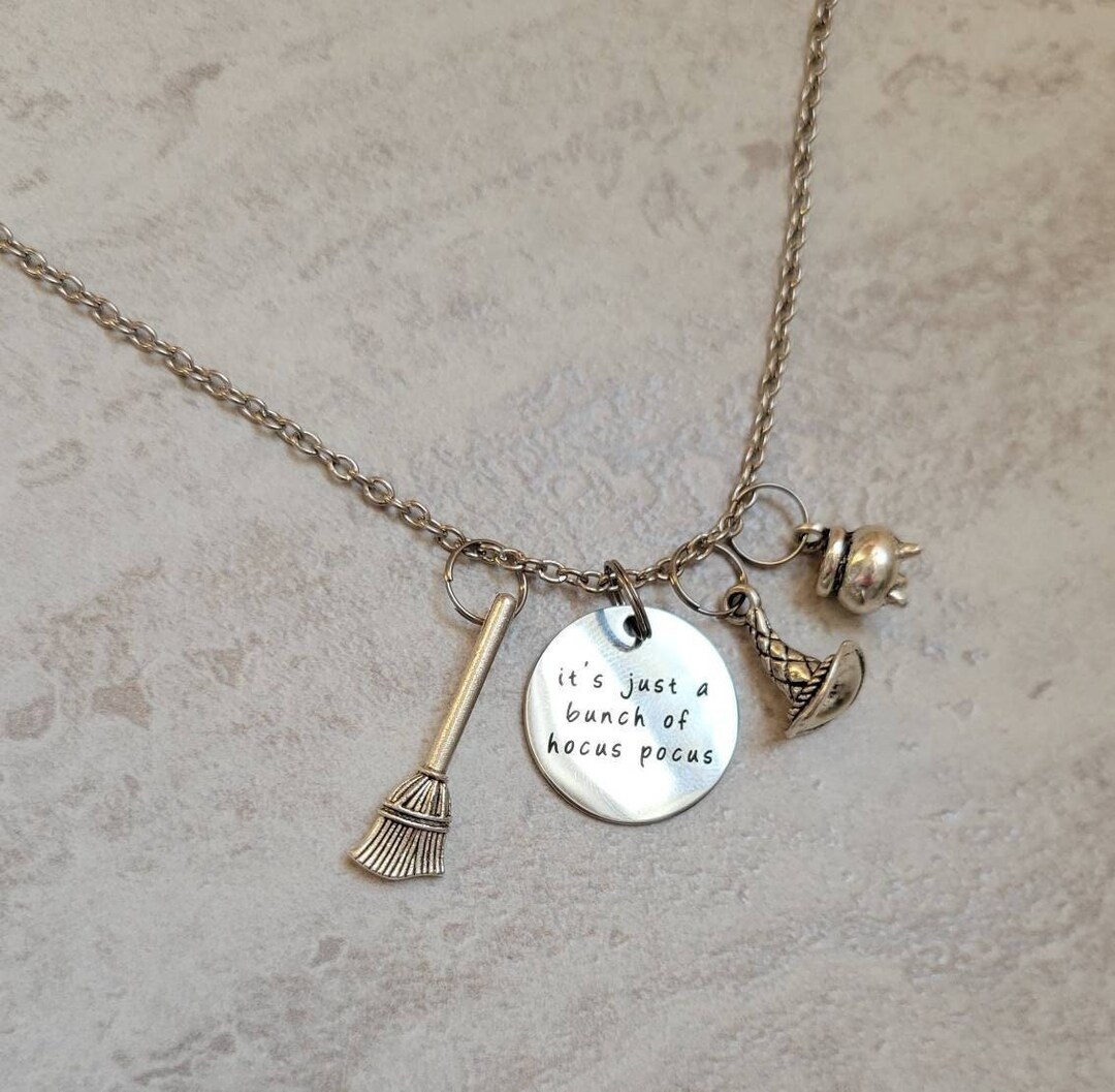 Hocus Pocus Bracelet, Keychain or Necklace With Witch Hat, Cauldron and ...