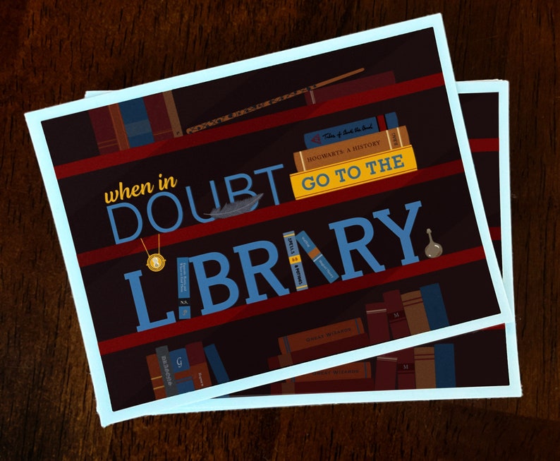 Harry Potter Hermione Granger Library Quote Vinyl Sticker - Etsy