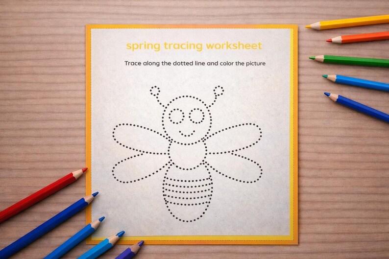 Spring Tracing Worksheets for Kids | Fine Motor Skills Printable ...