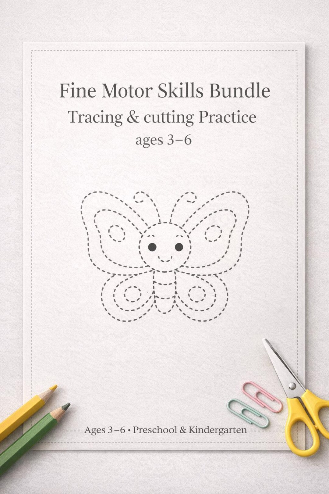Preschool Learning Bundle Printable | Tracing, Counting & Fine Motor ...