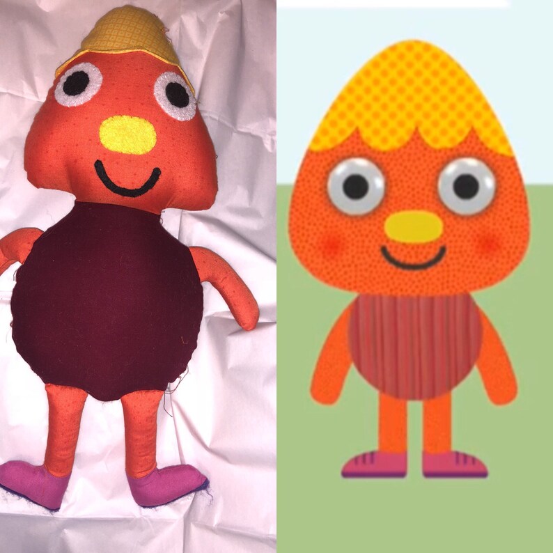 A Custom Plushie Made to Order From a Kids Drawing - Etsy