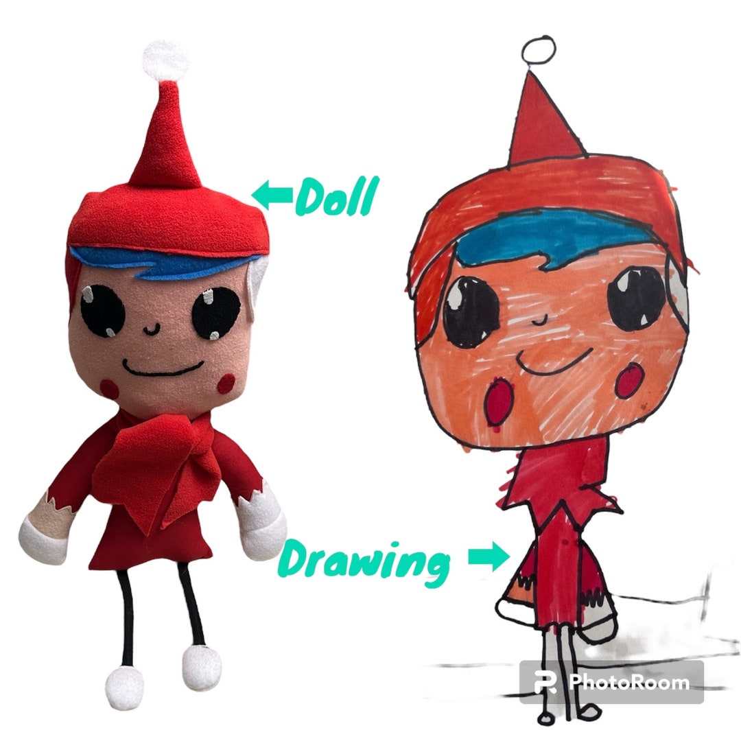 Draw Your Toy, Personalized Softie, Kids Drawing to Plushie, Doll From ...