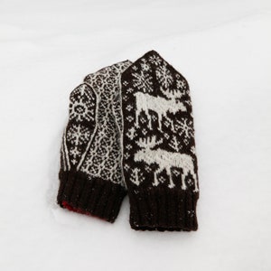 Marvellous Moose Mittens Knitting Pattern for Men - Instant Digital ...