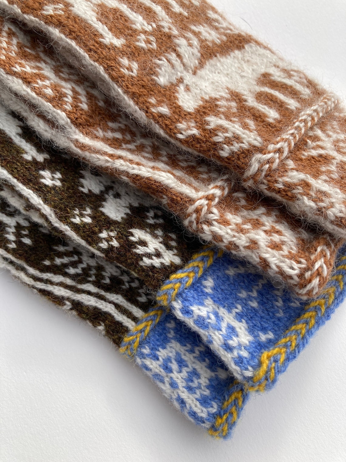 Magical Moose Mittens Knitting Pattern for Women, Stranded Colorwork ...