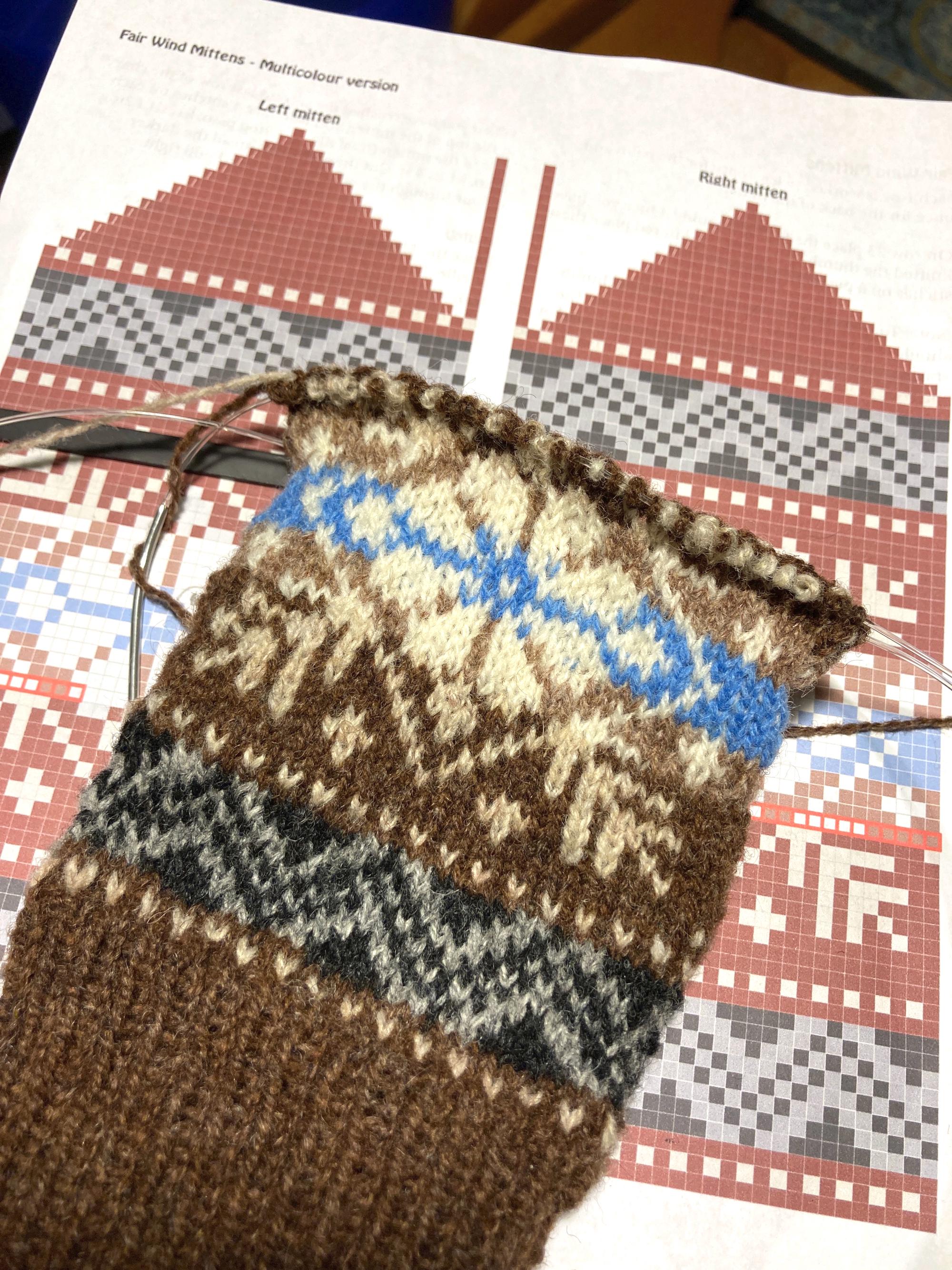 Fair Wind Mittens Knitting Pattern for Women - Instant Digital Download ...