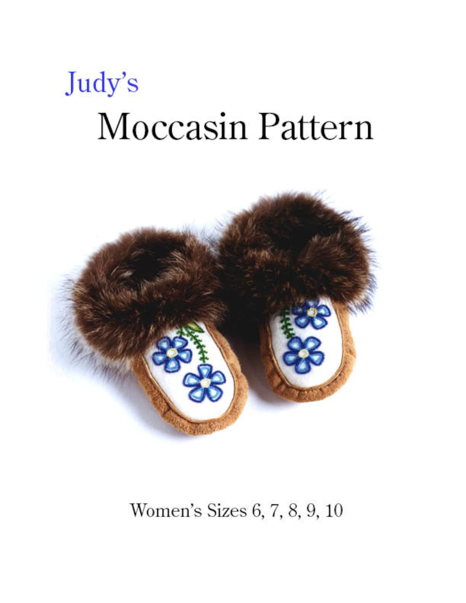 Women's Moccasin Pattern With Instruction Booklet, All Sizes, Gift for ...