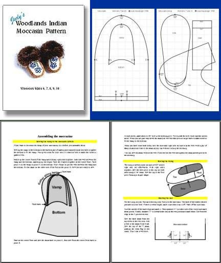 Women's Moccasin Pattern With Instruction Booklet All | Etsy