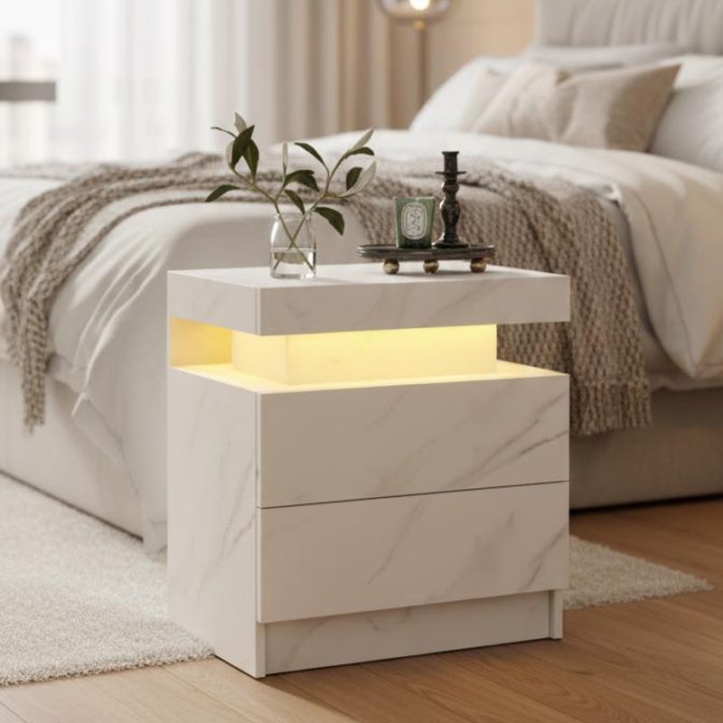 Marble Bedside Table - Etsy UK