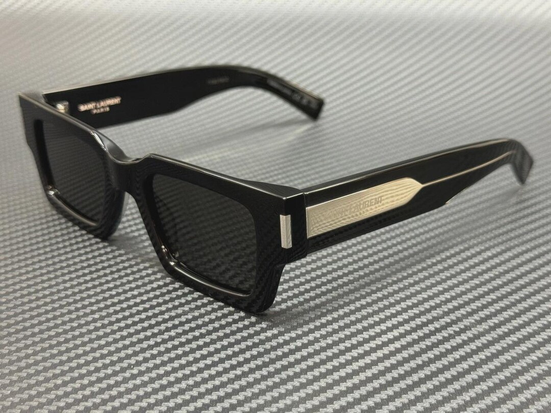 SAINT LAURENT SL 572 001 Black Grey Unisex Medium 50 Mm Sunglasses - Etsy