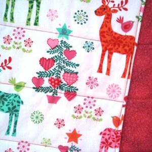 Reindeer Table Runner, Christmas Table Runner, Quilted Table Runner ...