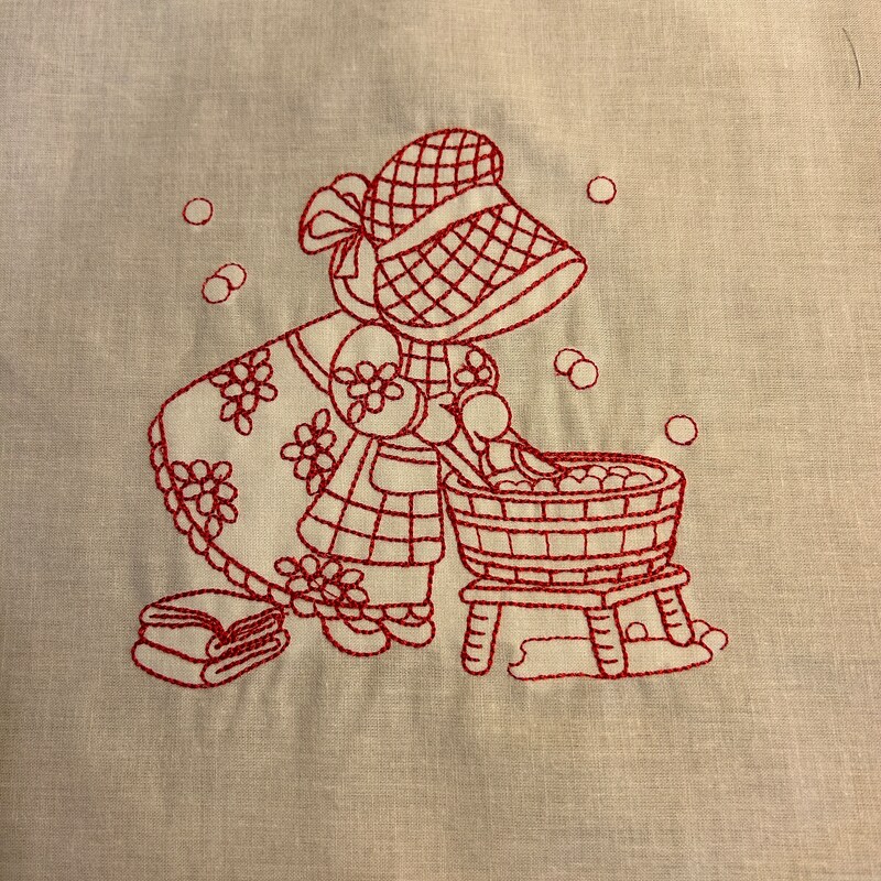 Vintage Redwork - Etsy