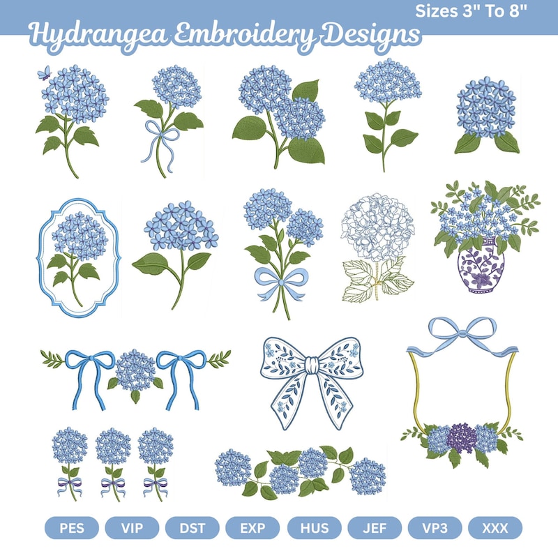 Blue Wreath Hydrangea - Etsy UK
