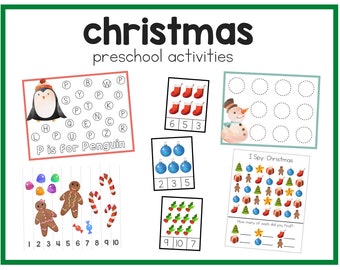 Christmas Dot Markers and Cotton Swab Activities Christmas - Etsy