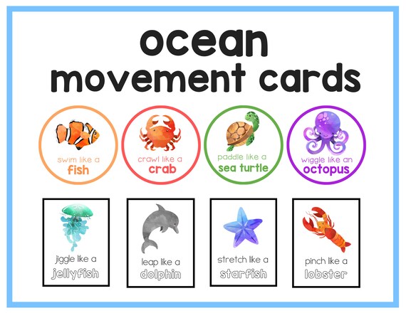 Ocean Movement Cards - Etsy