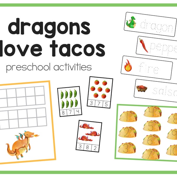 Dragons Love Tacos - Etsy